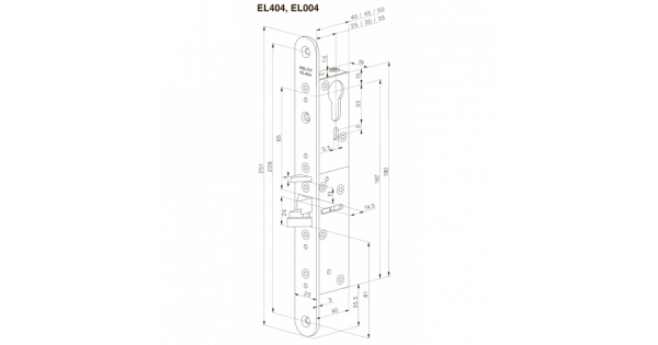Купить Электромеханический замок Abloy Europrofile DIN EL404 (закрыт ...